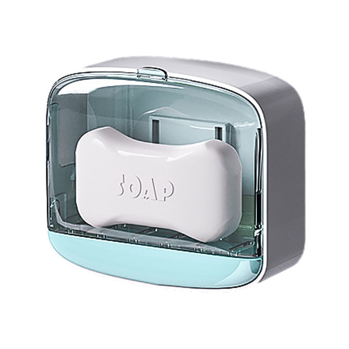 Large Soap Holder with Drain Tray, Waterproof Soap Dish Holder, Keep ...