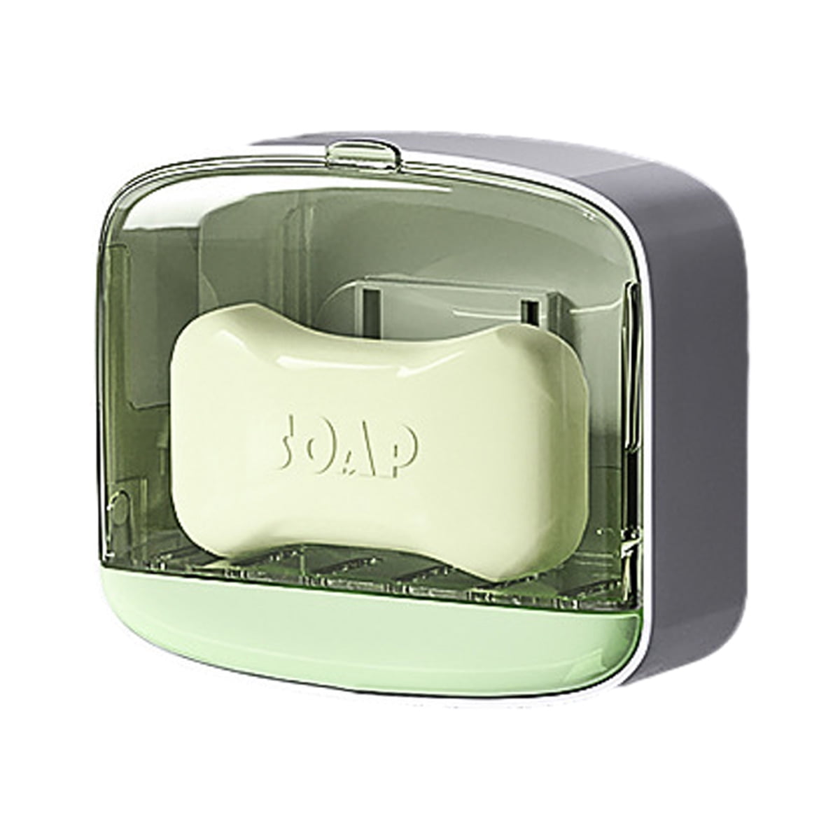 Large Soap Holder with Drain Tray, Waterproof Soap Dish Holder, Keep ...