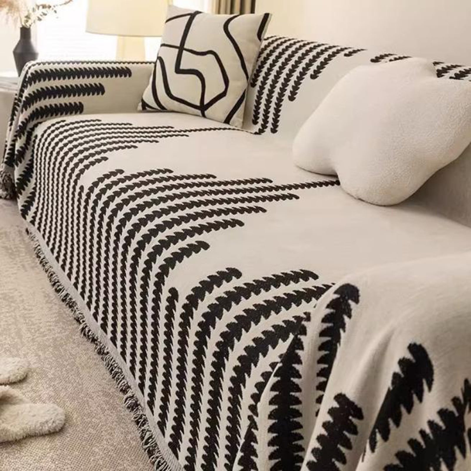 Large Sofa Throws,Chenille Non Slip Sofa Throws,Reversible Sofa Quilt ...