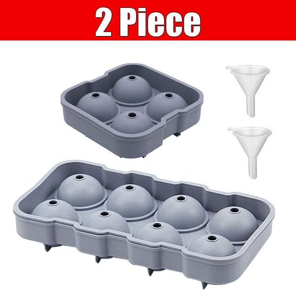 Large Sphere Ice Cube Molds 4/8 Grid Whiskey Ice Mold Leak-free Round ...