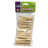 Large Spring Clothespins, Natural - 24 per pack, 12 packs - Walmart.com