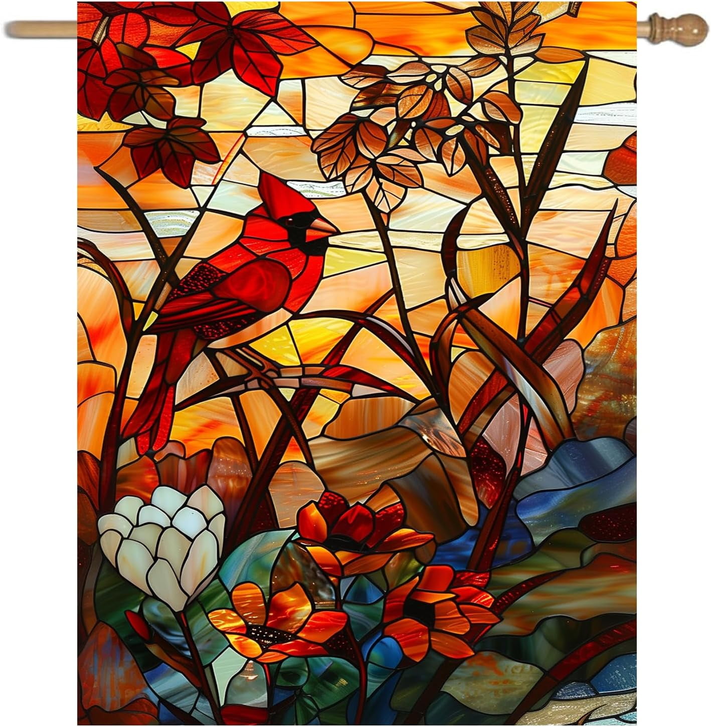 Large Spring Summer House Flags 28x40 Double Sided Bluebird Garden Flag ...