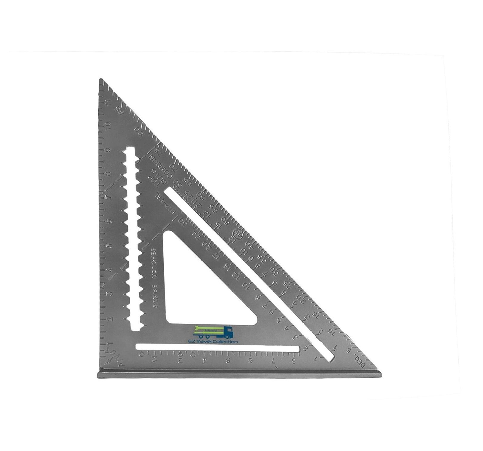 Large Square 12" 7 in 1 Framing Carpentry Tool Saw Protractor Rafter ...