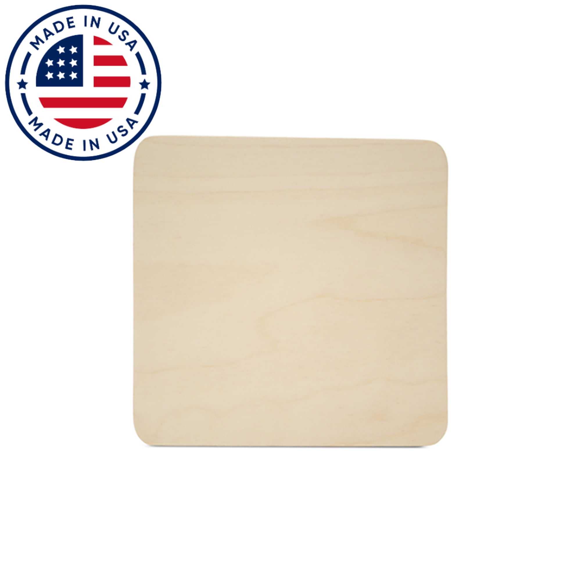 Large Square Plaques 14 x 14-inch, 1/4 Thick, Pack of 5 Wood Square ...