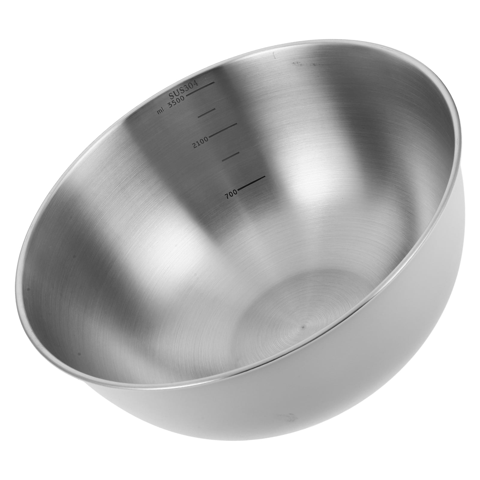 Large Stainless Steel Basin Metal Salad Mixing Bowl Soup Serving Basin ...