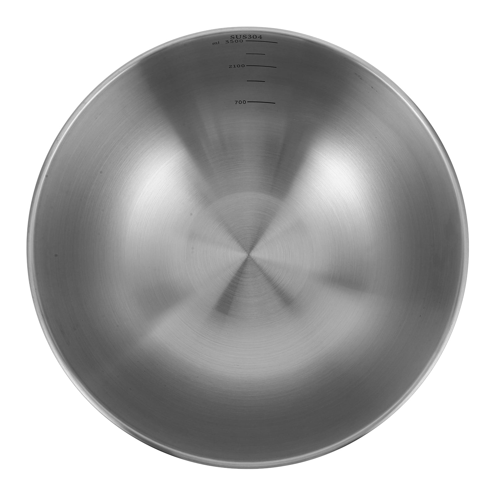 Large Stainless Steel Basin Metal Salad Mixing Bowl Soup Serving Basin ...