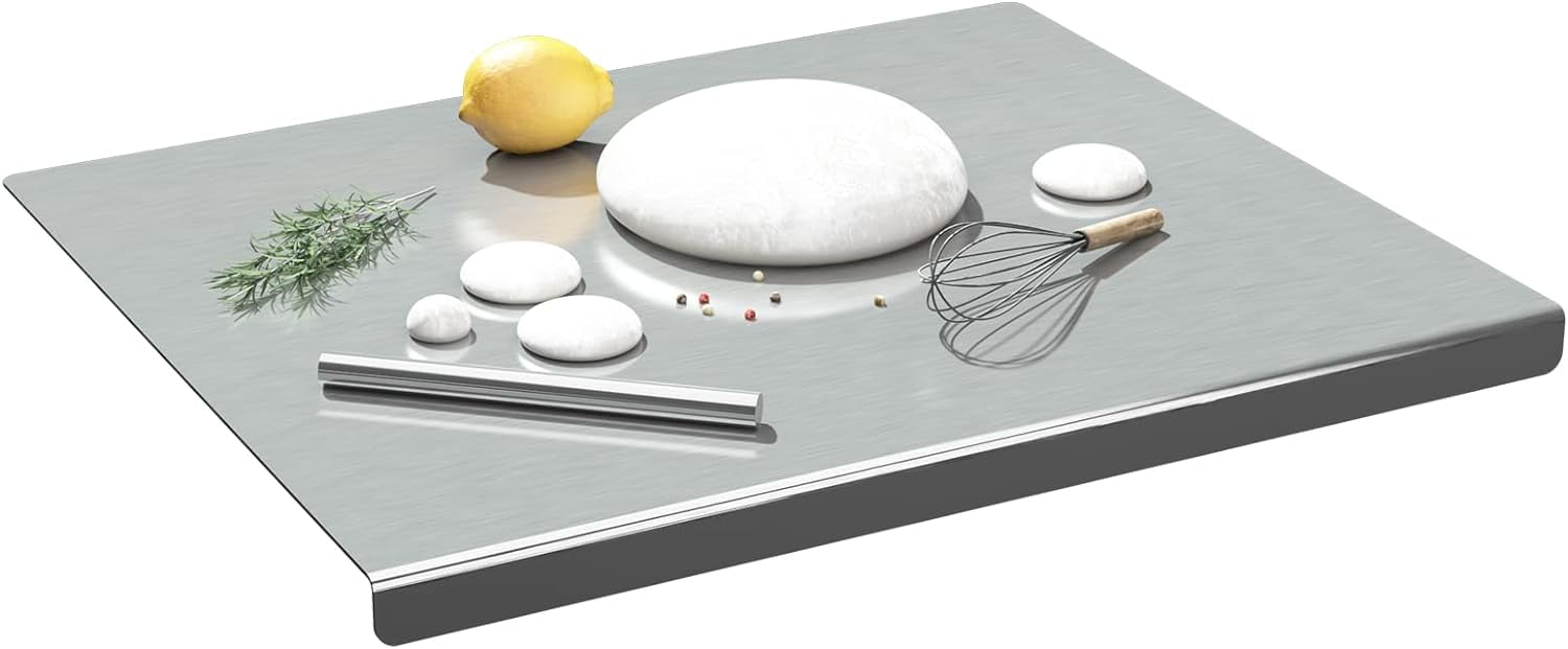 Large Stainless Steel Cutting Board, Heavy Duty 304 Chopping Cutting ...