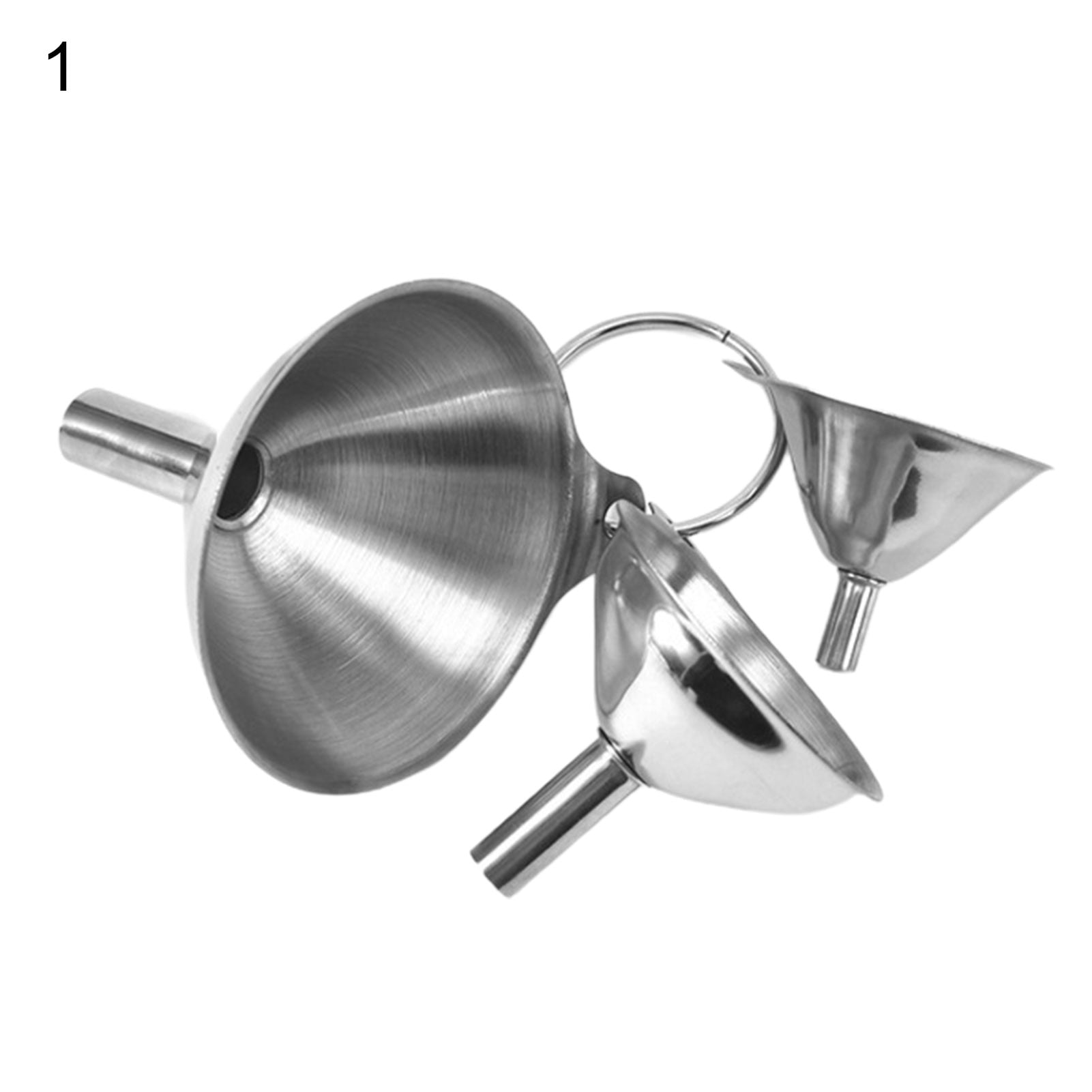 Large Stainless Steel Funnel Set 3 Pack ,Stainless Steel Funnel Filter ...