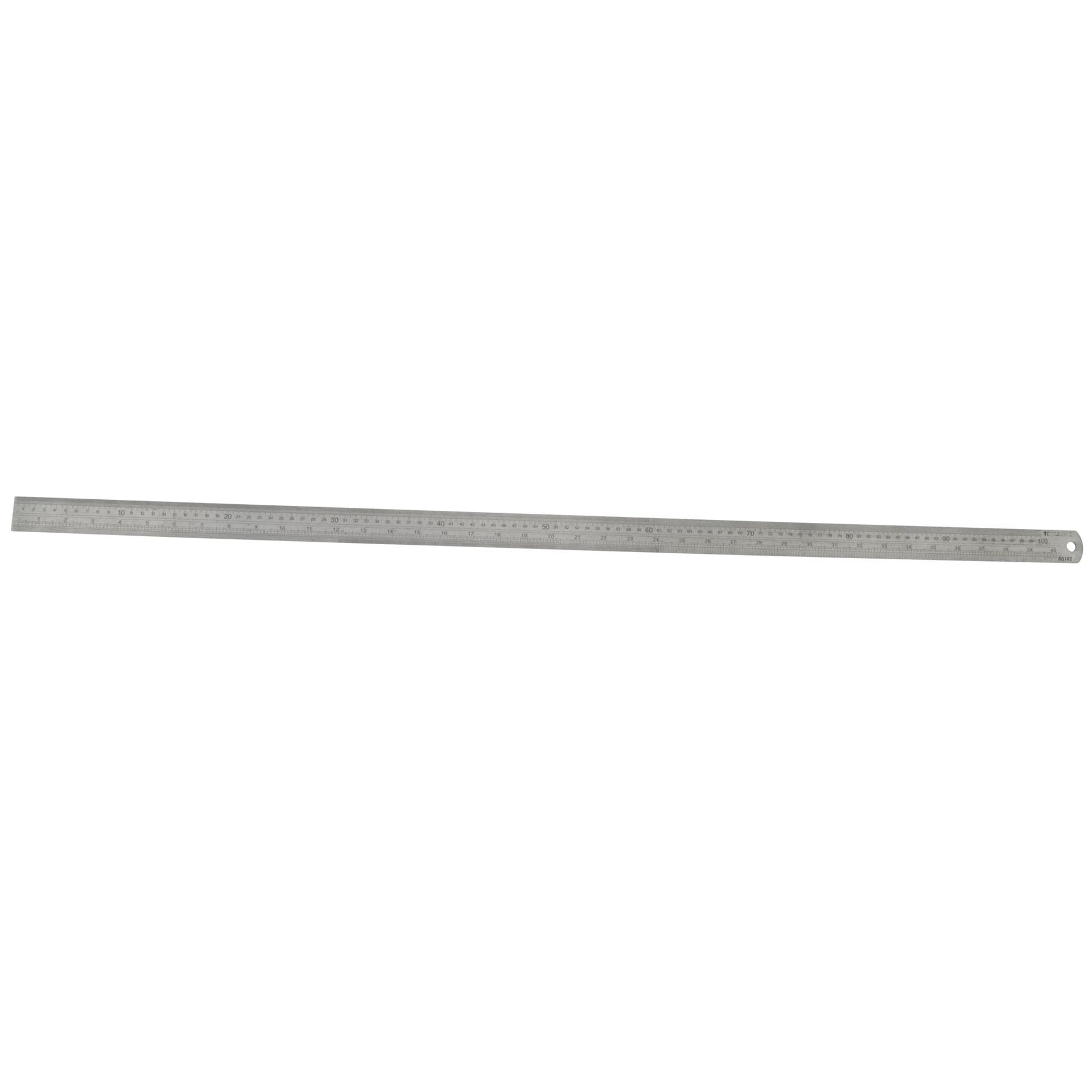 Large Stainless Steel Ruler 1m / 40inch Metric / Imperial Conversion ...