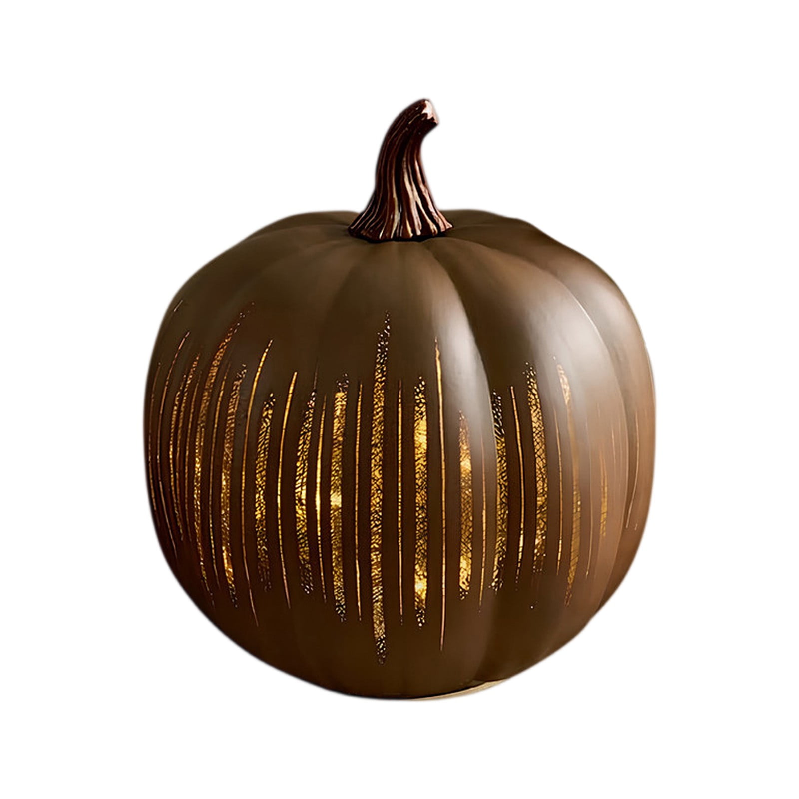 Large Starry Night Twinkle LED Light Glass Pumpkin Timer Controlled ...