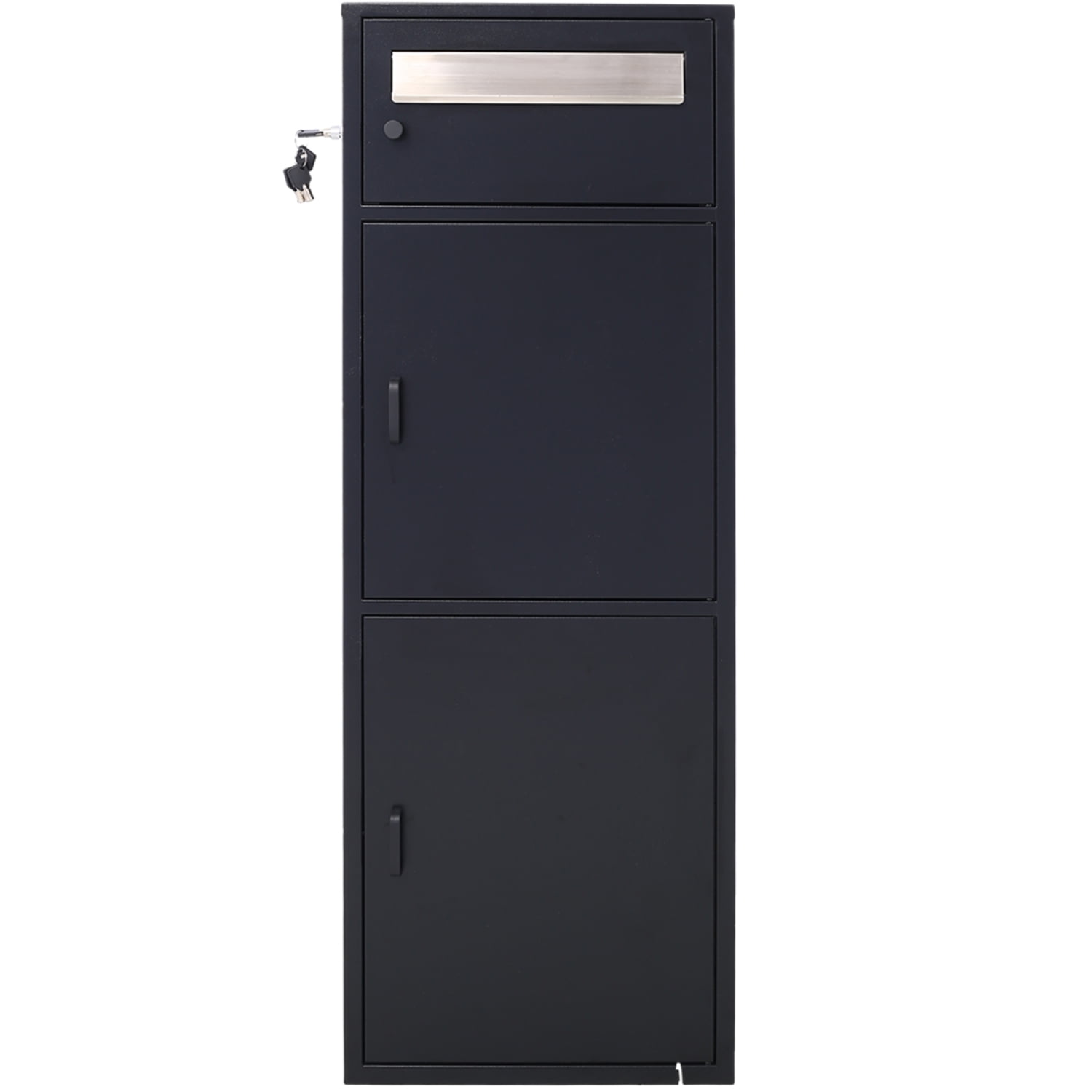 Large Steel Freestanding Floor Parcel Package Drop with Locking ...