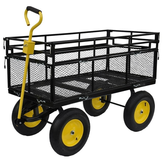 Large Steel Multifunctional Garden cart with Four Detachable Double ...