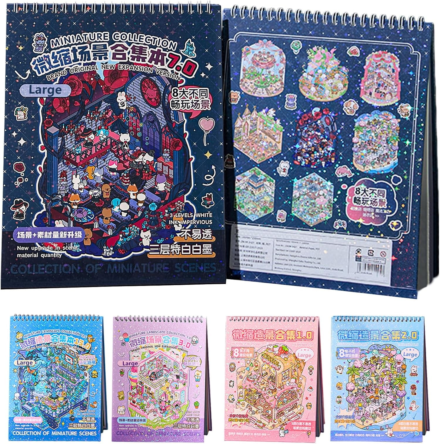 Large Sticker Book Collection, 700+ DIY Sticker Scenes, Craft Kit for ...