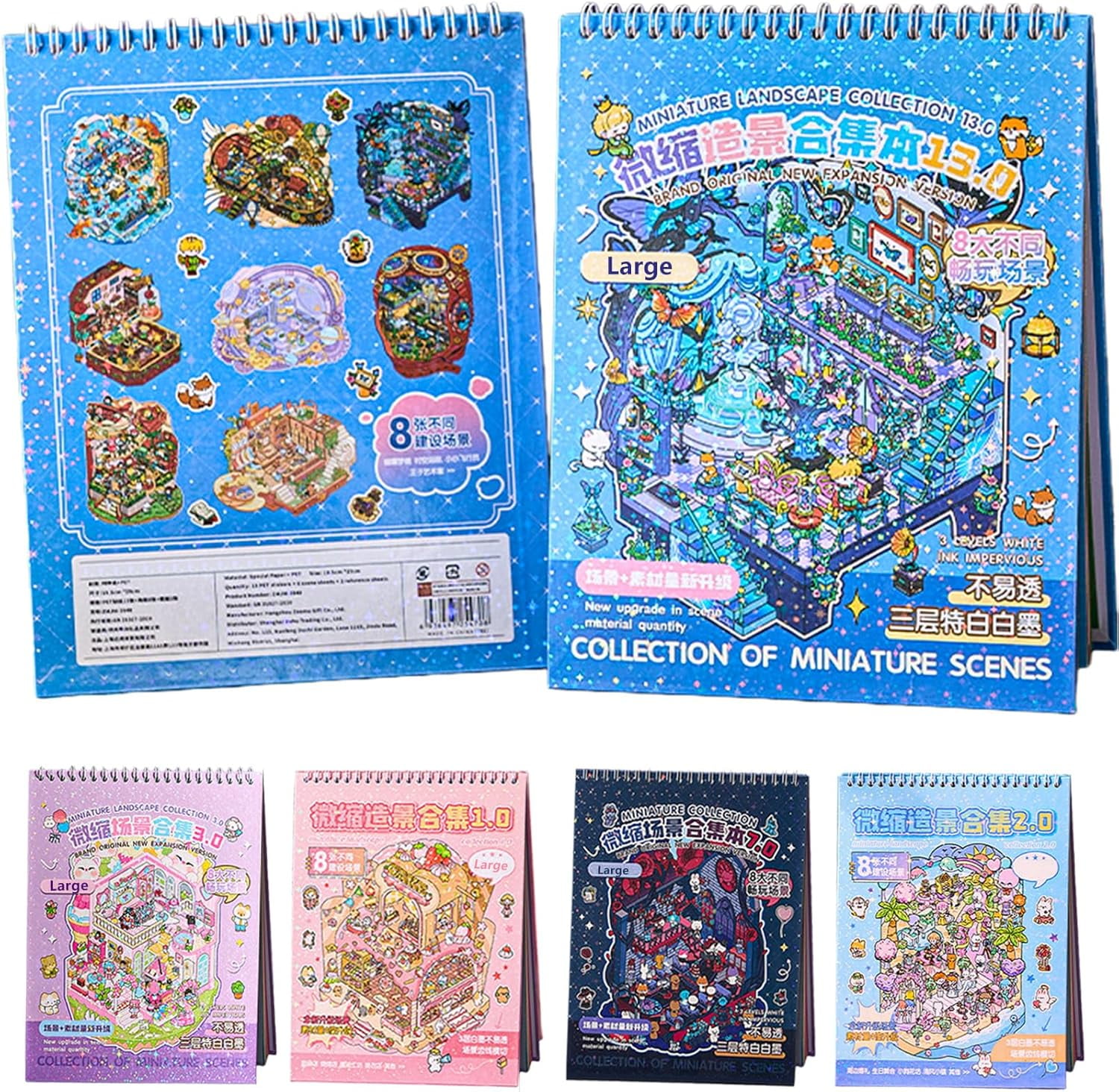 Large Sticker Book Collection, 700+ DIY Sticker Scenes, Craft Kit for ...