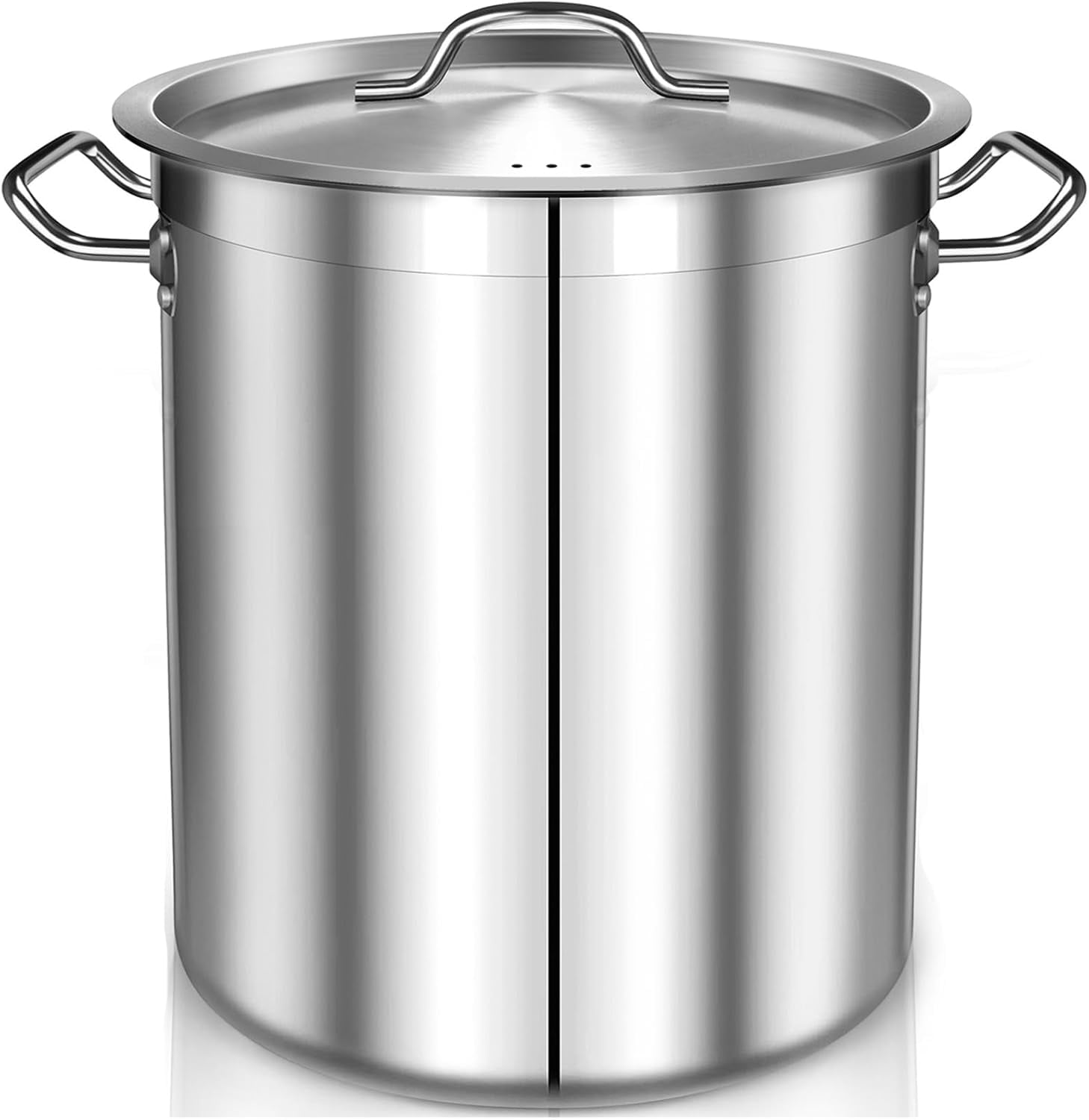 Large Stock Pot with Lid - 40 Quart Stainless Steel Cookware, 10 Gallon ...