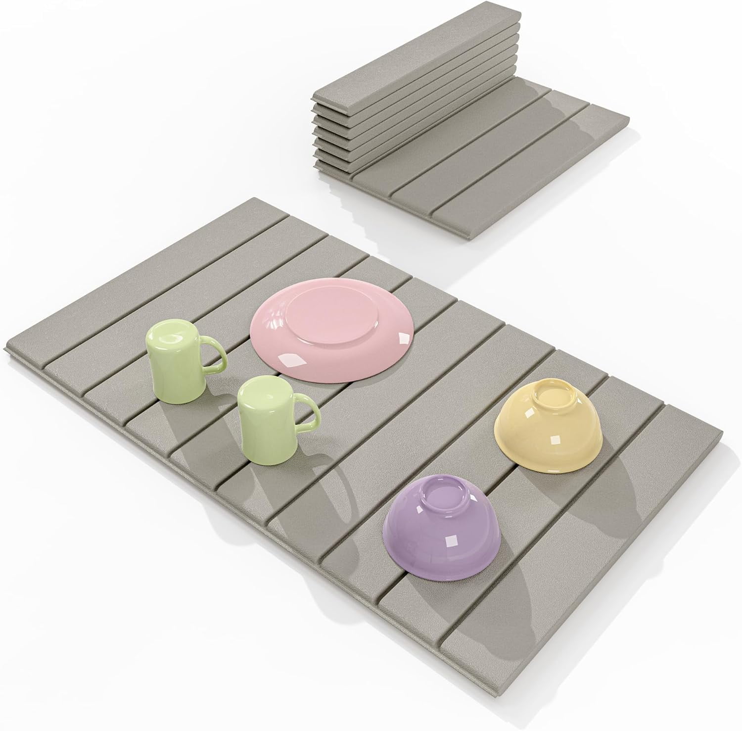 Large Stone Dish Drying Mat for Kitchen Counter, , Instant Drying Pad ...