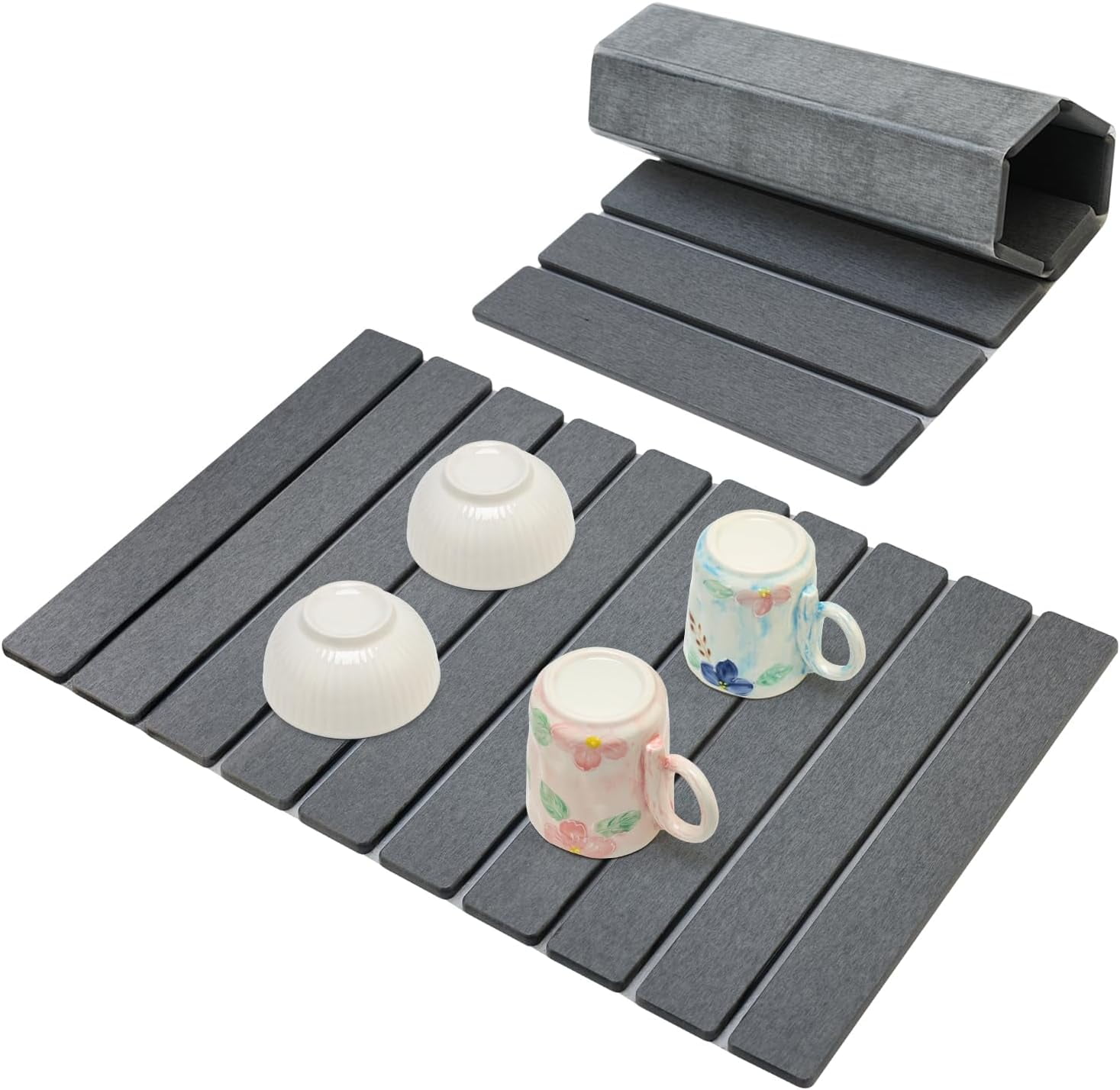 Large Stone Dish Drying Mats for Kitchen Counter Collapsible Dish ...