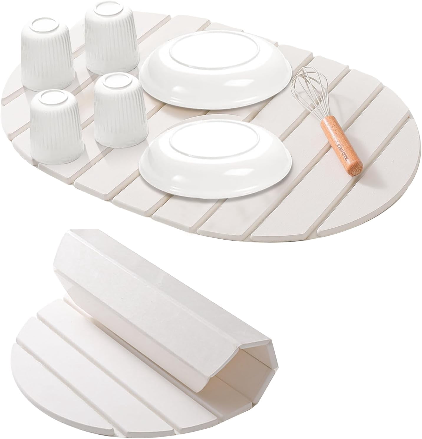 Large Stone Dish Drying Mats for Kitchen Counter, Quick Dry Absorbent ...