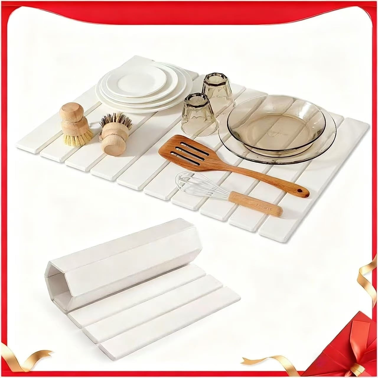 Large Stone Drying Mat for Kitchen Counter, 24''L x 16''W Diatomaceous ...
