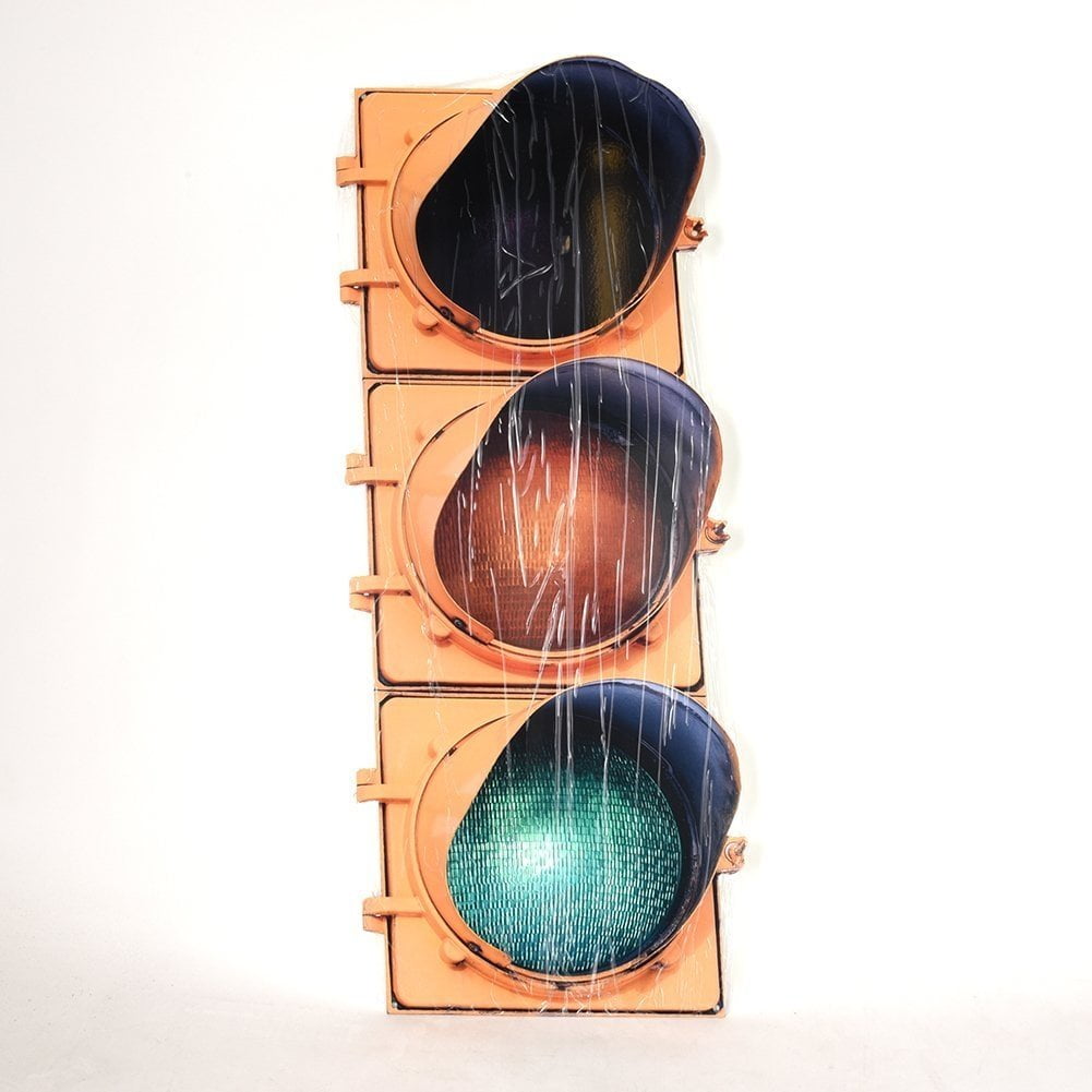 Large Stop Light/Traffic Light Metal Wall Hanging Sign: 35" x 14 ...