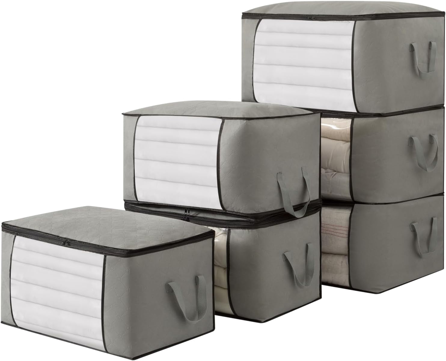 Large Storage Bags,Clothes Bins Foldable Closet Organizers Containers ...