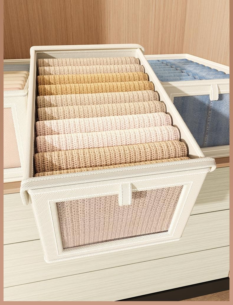 Large Storage Baskets for Shelves | Sturdy Fabric Closet Storage Bins ...