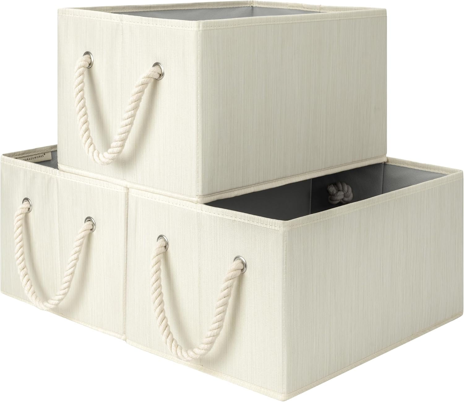 Large Storage Baskets for Organizing, Foldable Storage Baskets for ...