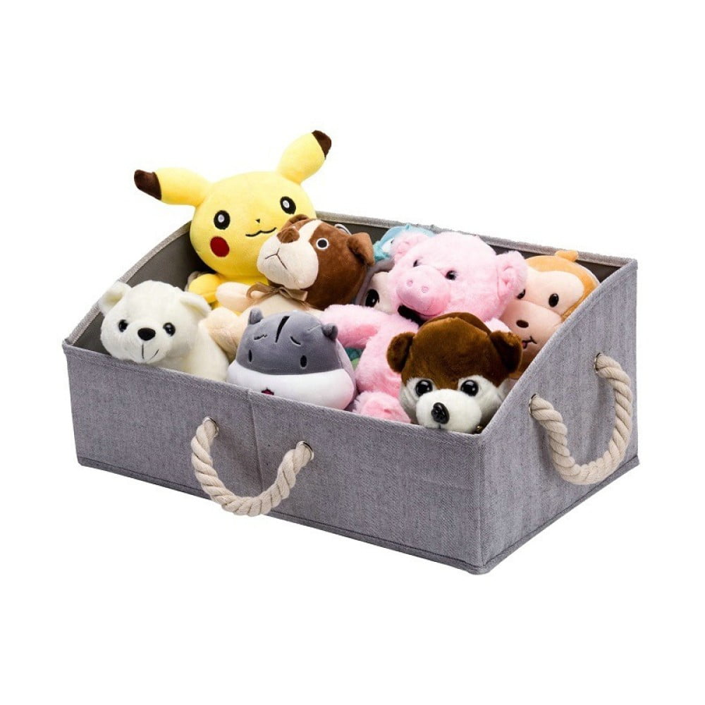 Large Storage Bins, Foldable Fabric Trapezoid Organizer Boxes with ...