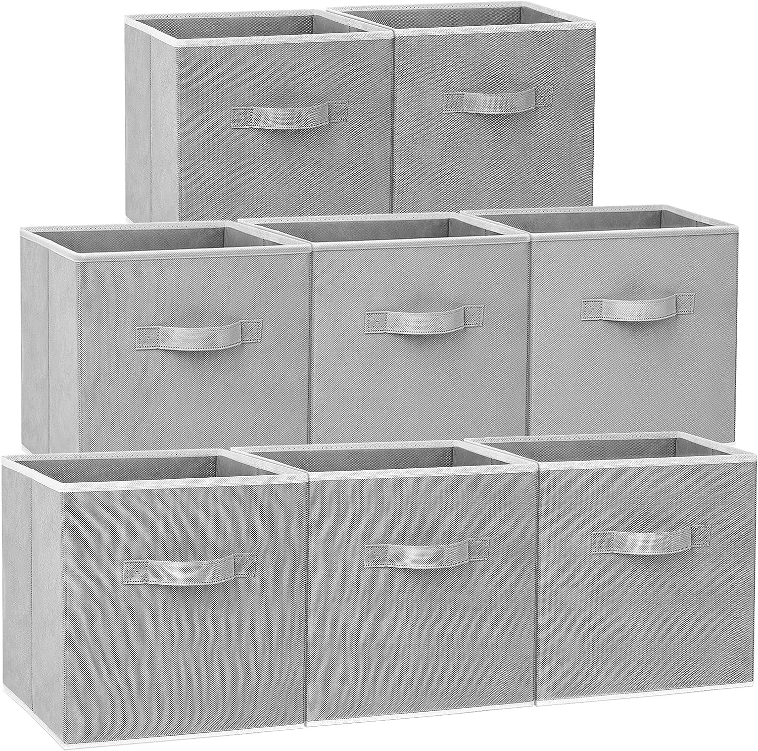 Large Storage Cubes - 13 Inch Heavy Duty Fabric Storage Bins for ...