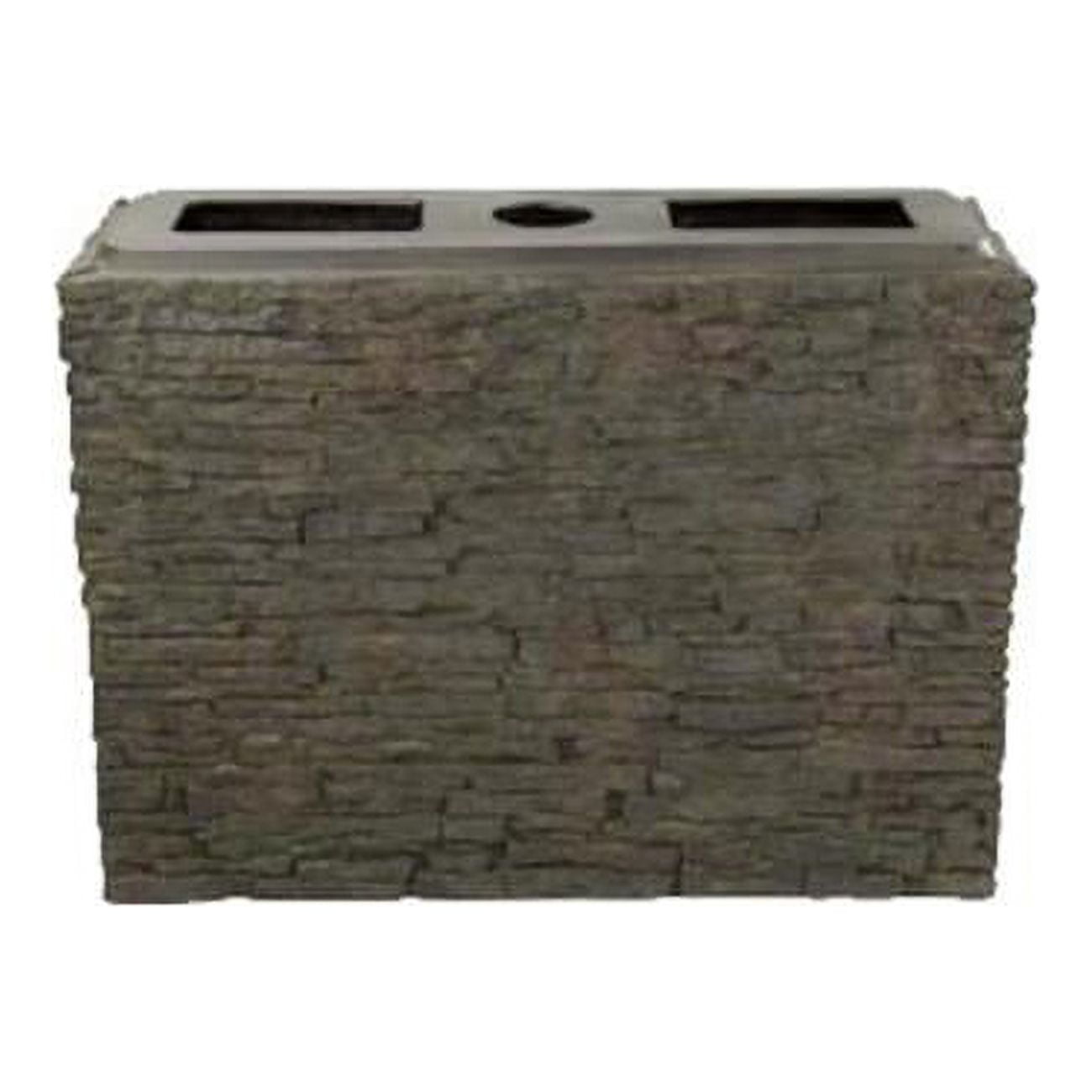 Large Straight Stacked Slate Wall Base - Walmart.com