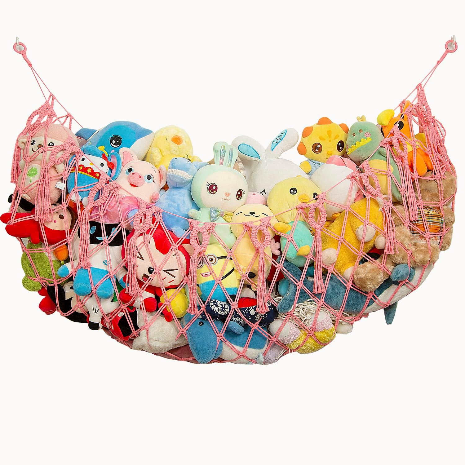Large Stuffed Animal Storage Net or Hammock Wall Mounted Macrame ...