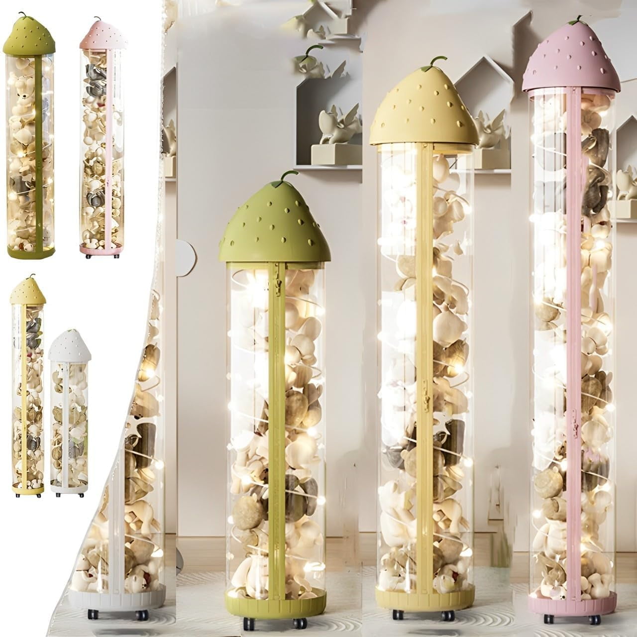 Large Stuffed Animal Storage Tube,Dustproof Clear Organizer Zoo Storage ...