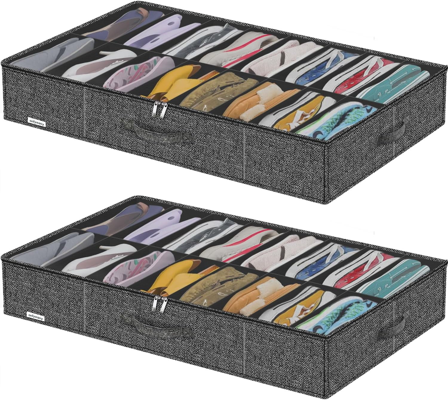 Large Sturdy Thicken Shoe Storage Box, Clear Shoe Org for Closet ...