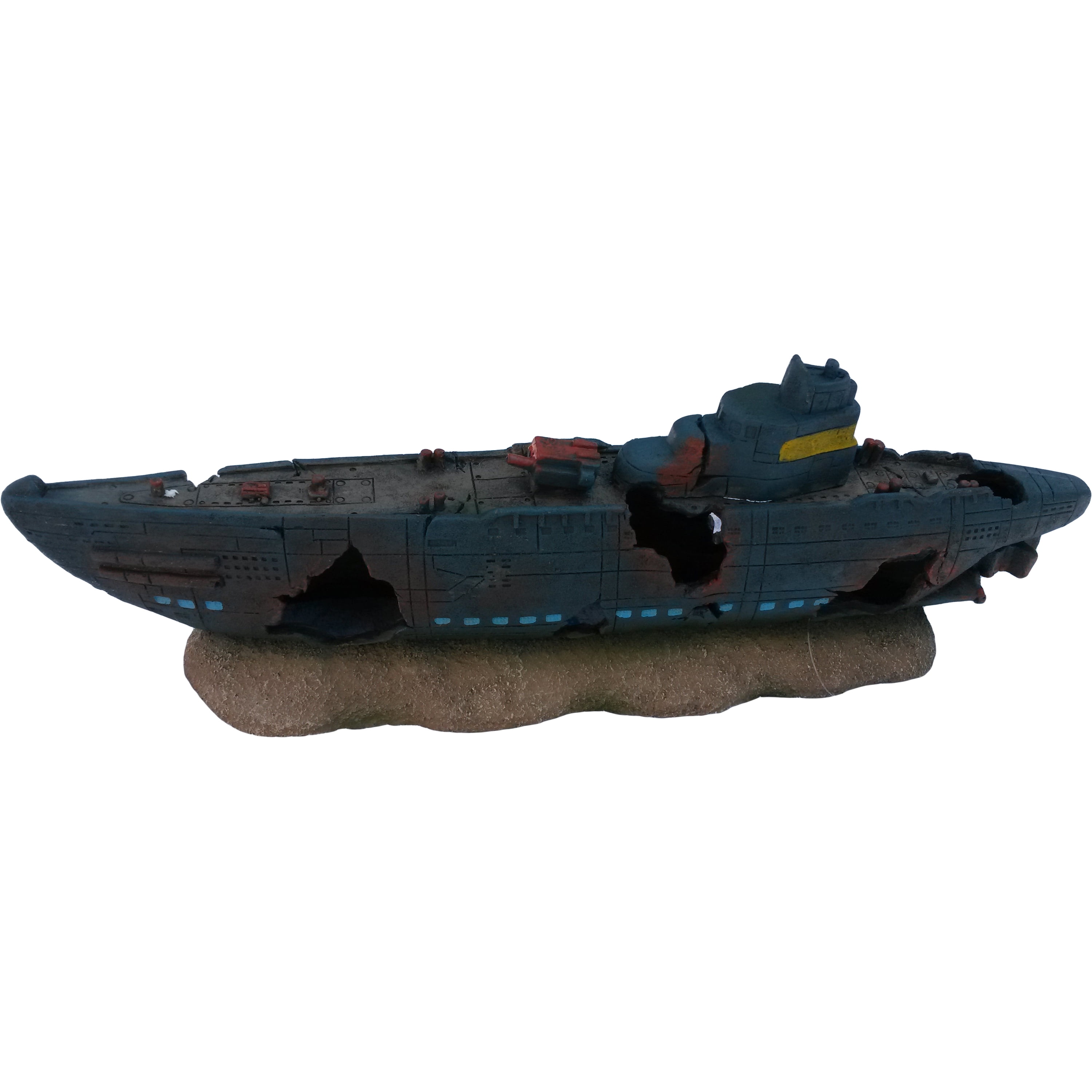 Large Submarine Aquarium or Fish Tank Ornament,17 Inches Long, Military ...
