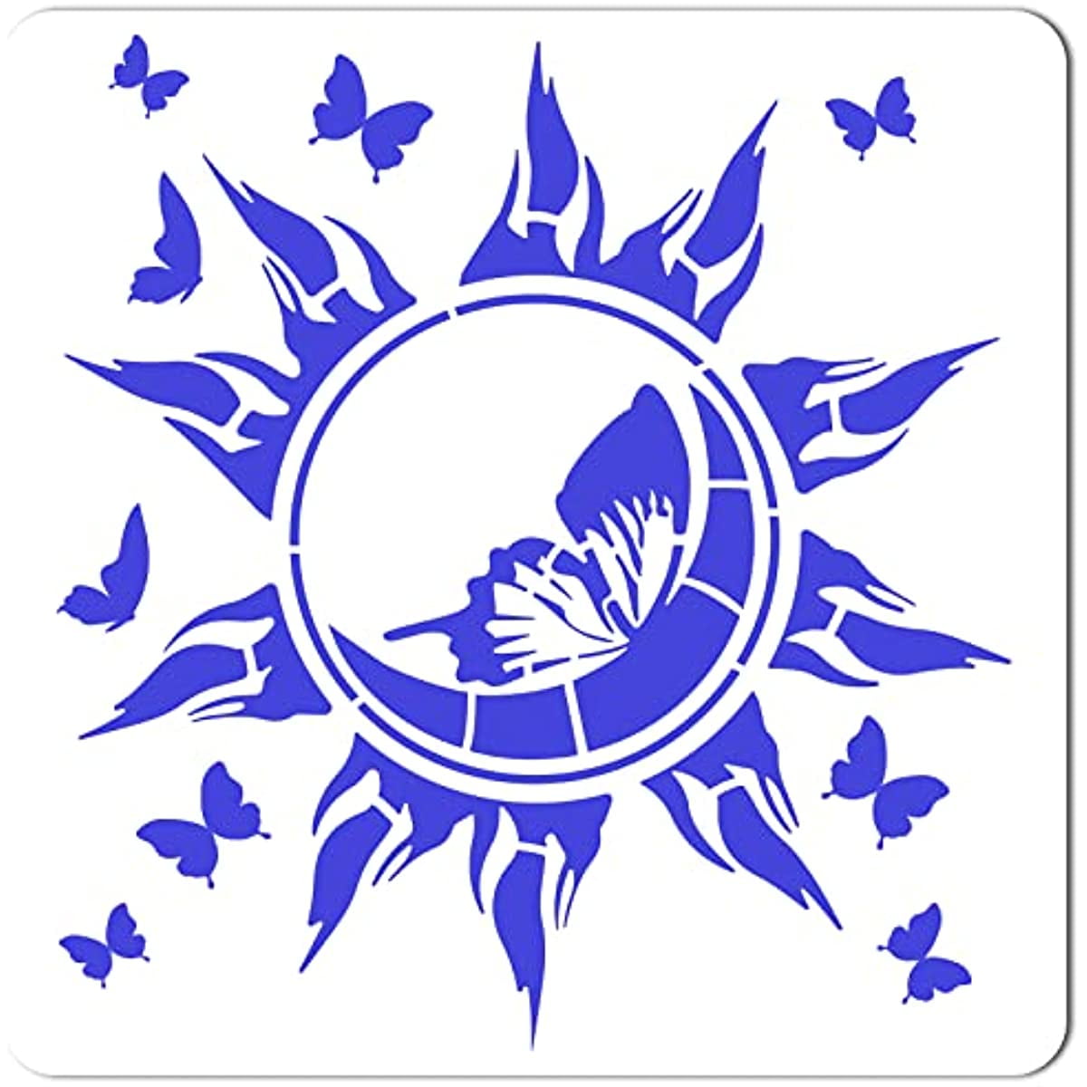 Large Sun Stencil Energy Stencils for Painting on Wood Reusable ...