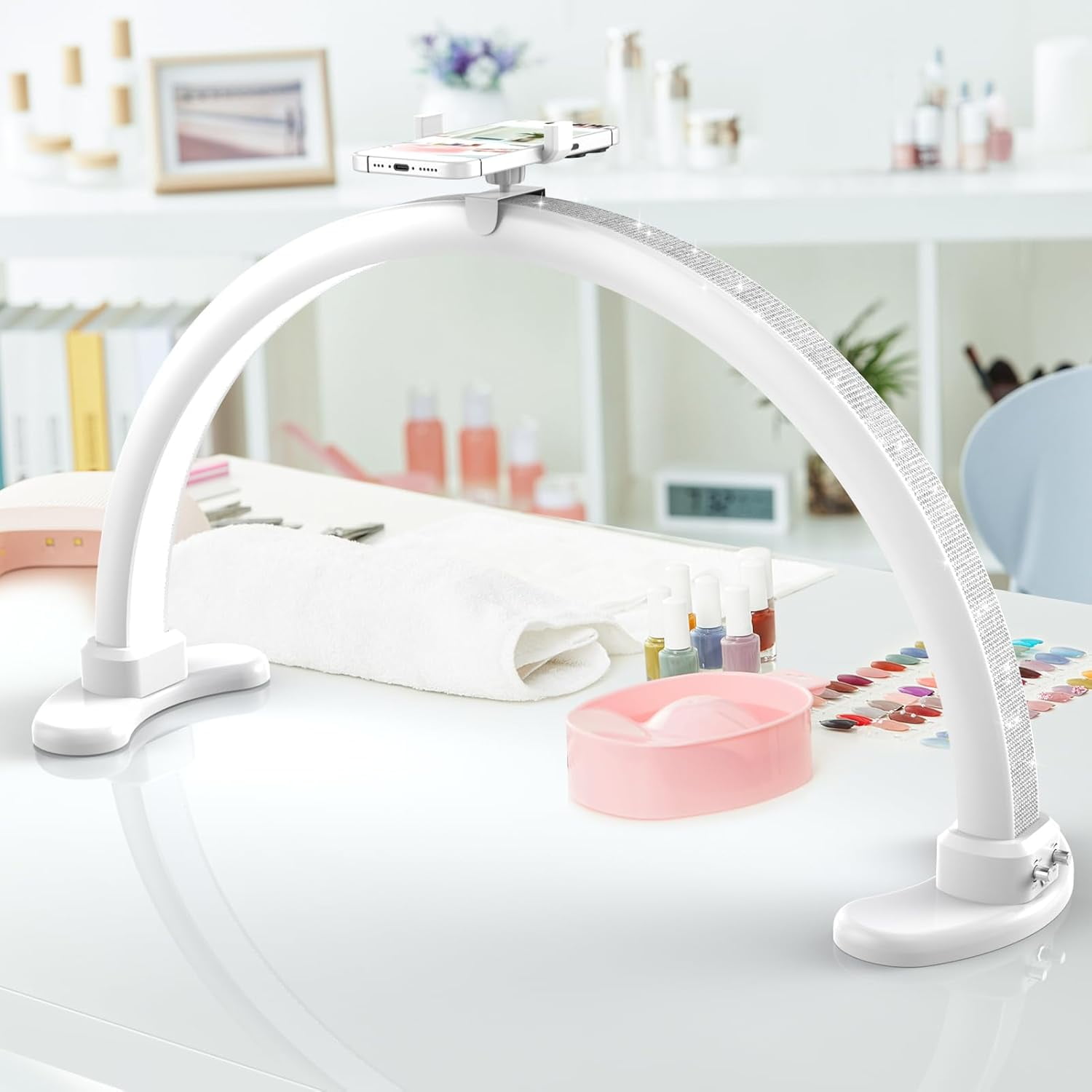 Large Super Bright Half Moon LED Light for Table Nail Desk ...