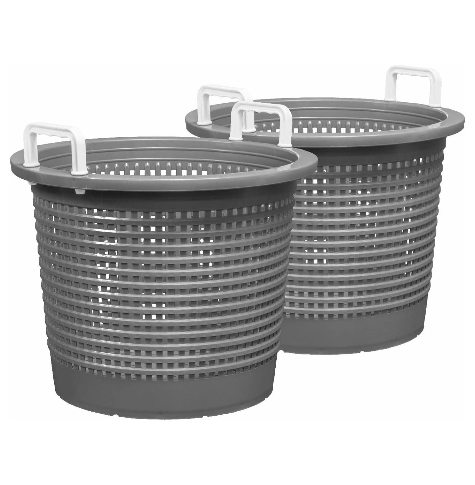Large, Super Heavy Duty Fish Baskets. Gray with White Handles. Made in ...