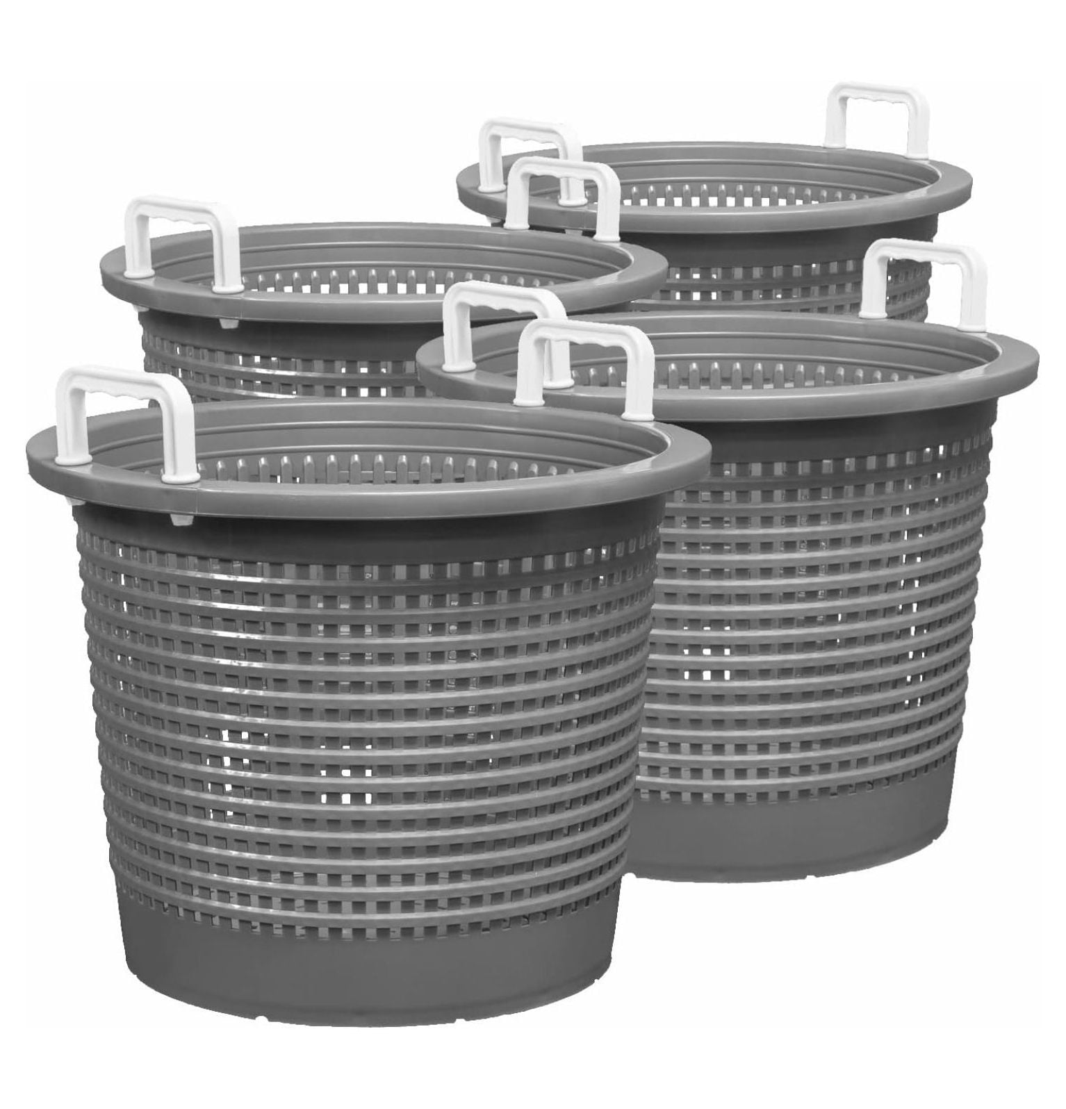 Large, Super Heavy Duty Fish Baskets. Gray with White Handles. Made in ...