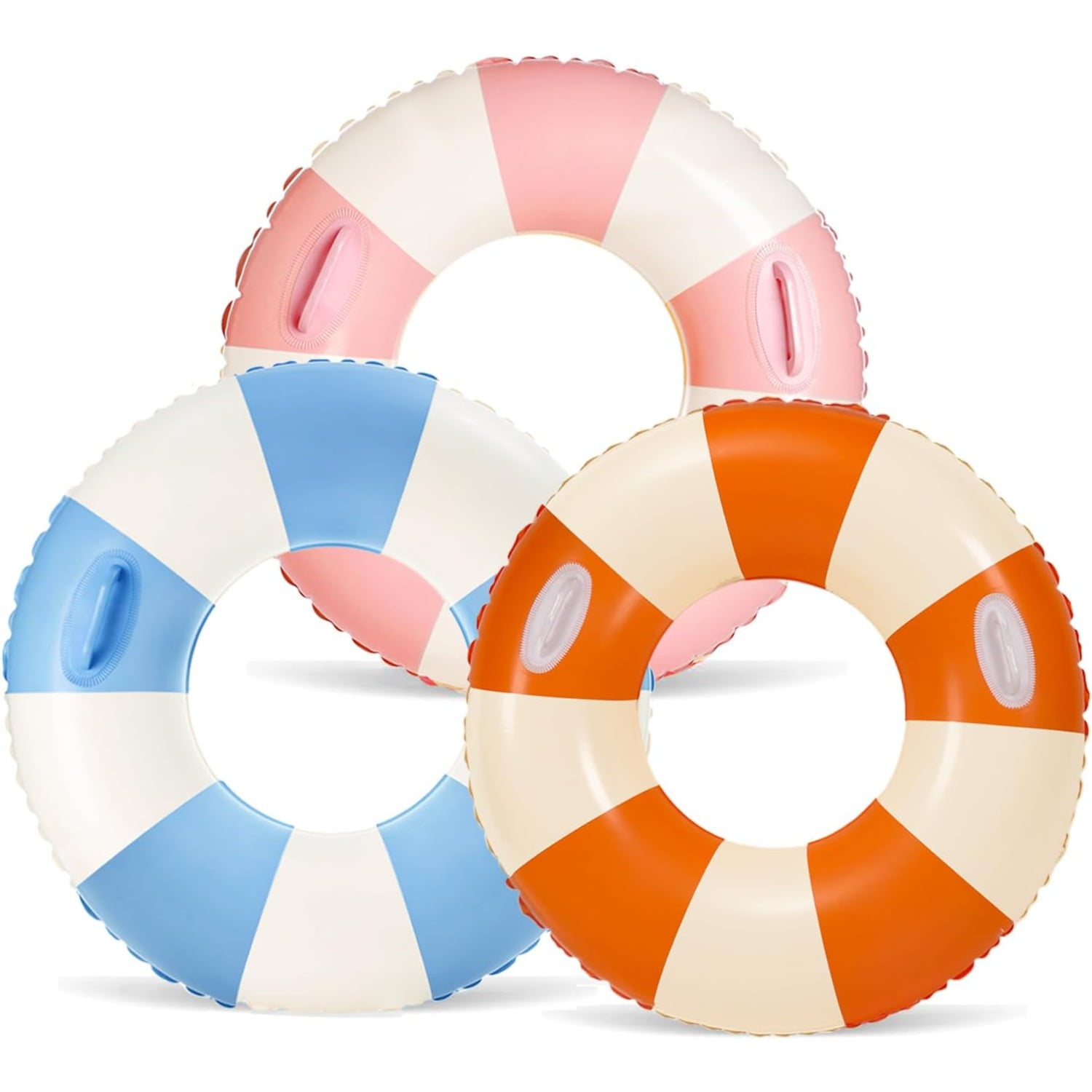 Large Swim Ring with Handles for Adults,47 Inch Classic Pool Swimming ...