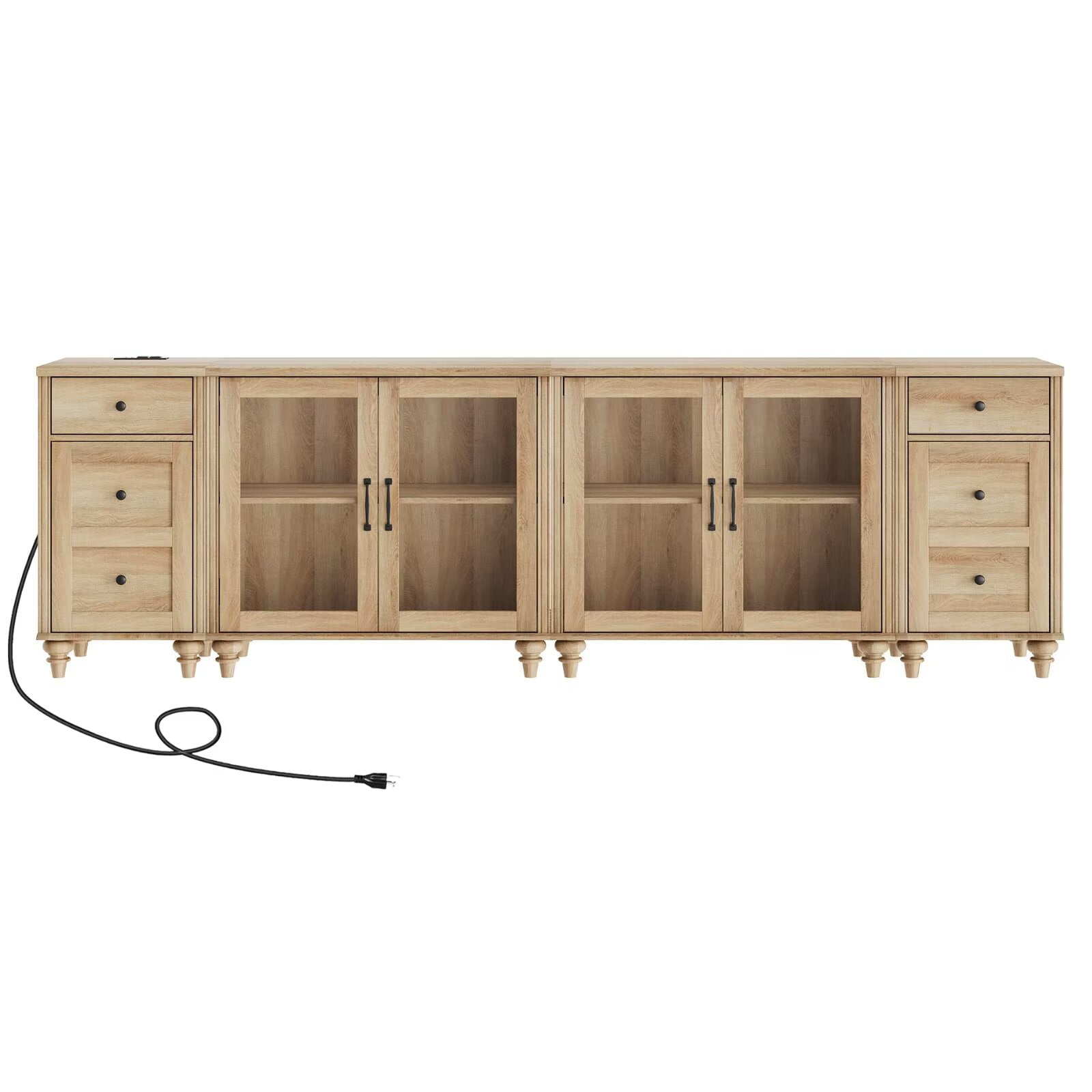 Large TV Stand for 100-Inch TV, TV Console Table for 85/90/95-Inch TVs ...