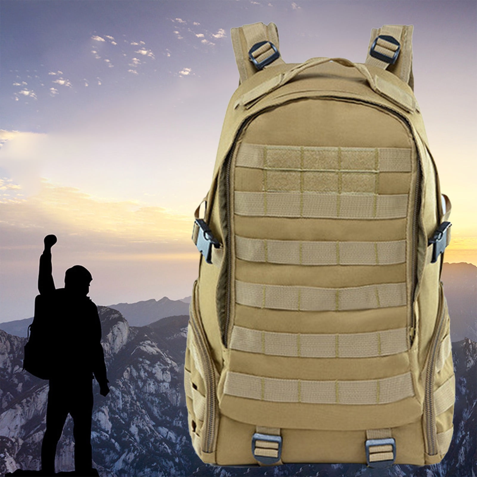 Large Tactical Backpack for Men Military Backpack with DIY System for ...