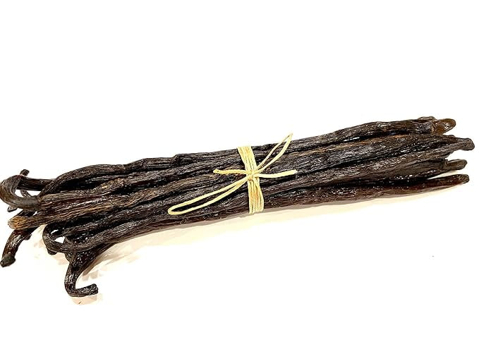 Large Tahitian Vanilla Beans - Vacuum Sealed Grade B Vanilla Pods - 5-6 ...