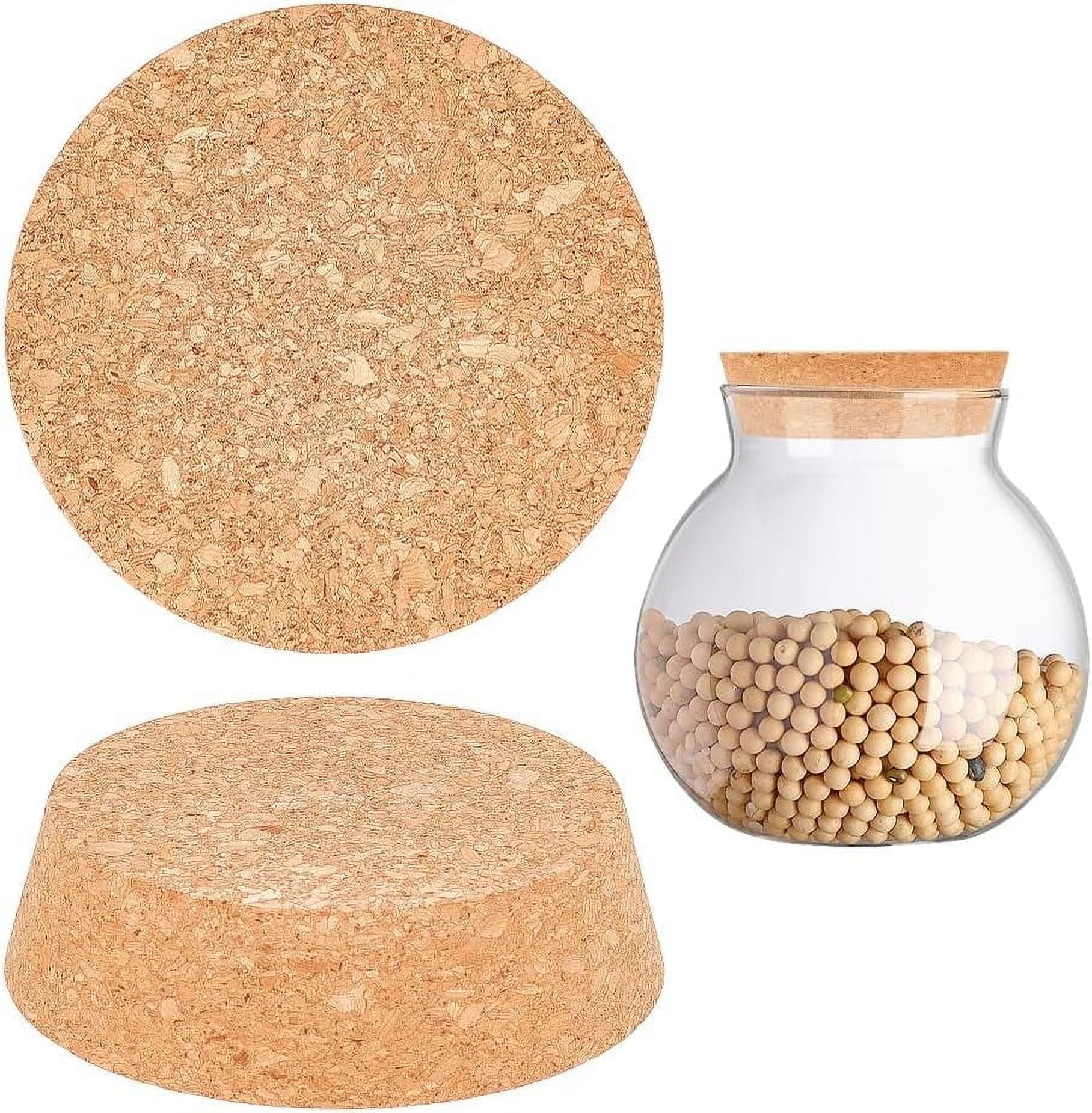 Large Tapered Cork Plugs 2 pcs Wooden Wine Bottle Stoppers for Mason ...