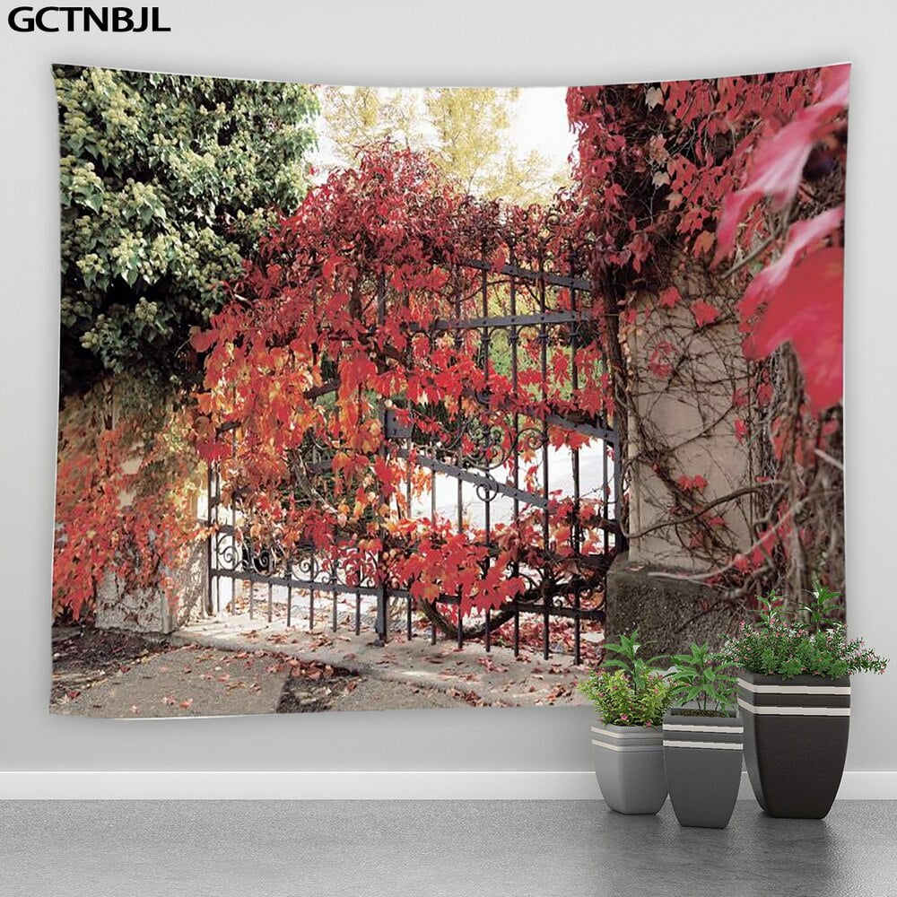 Large Tapestry Retro Style Natural Street Landscape Wall Hanging ...