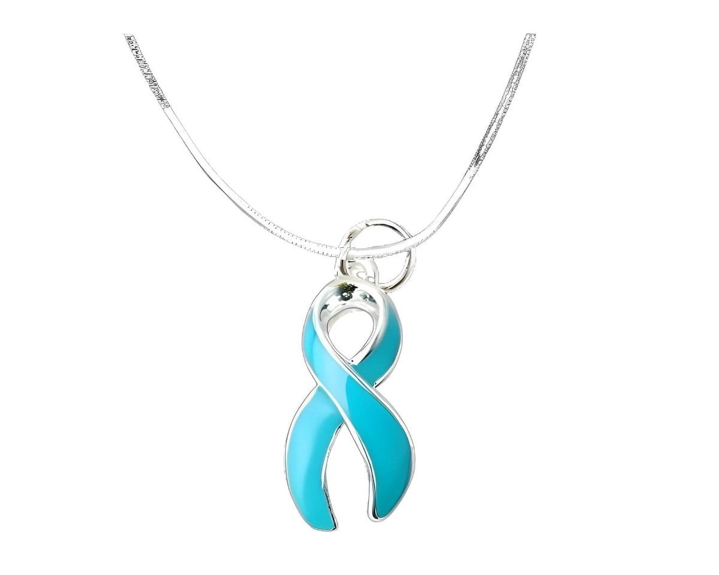 Large Teal Ribbon Necklaces - Walmart.com