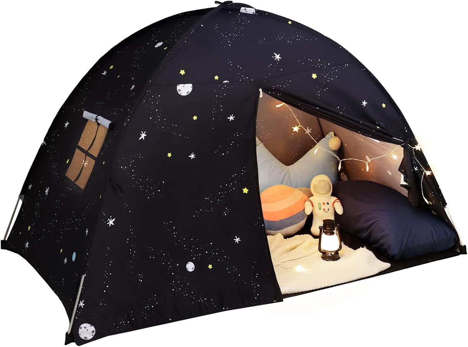Large Teepee Tent for Kids: with Star Lights - Tent for Toddler Indoor ...