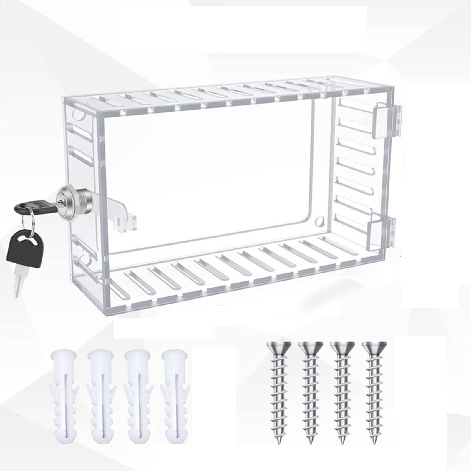 Large Thermostat Lock Box Cover with Key, Clear Thermostat Cover with ...