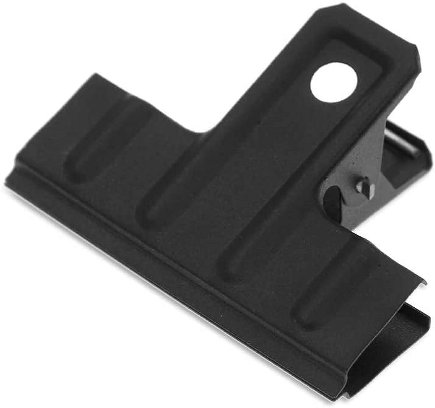 Large Thickened Black Bulldog Clips, Pack of 10 Long Metal Binding ...