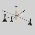 Large Three Arms Italian Style Sputnik Chandelier – Handcrafted Mid ...