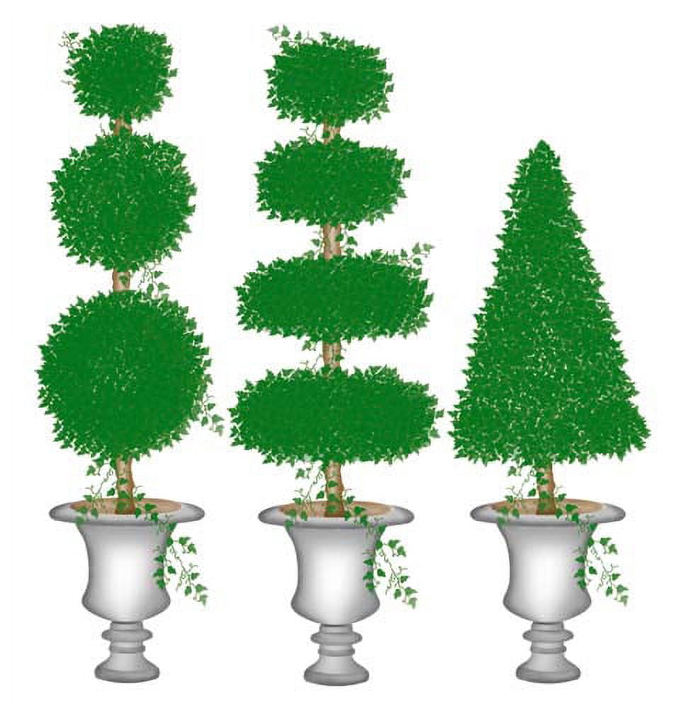 Large Three Topiary Wall Stencils SKU #2648 by Designer Stencils ...